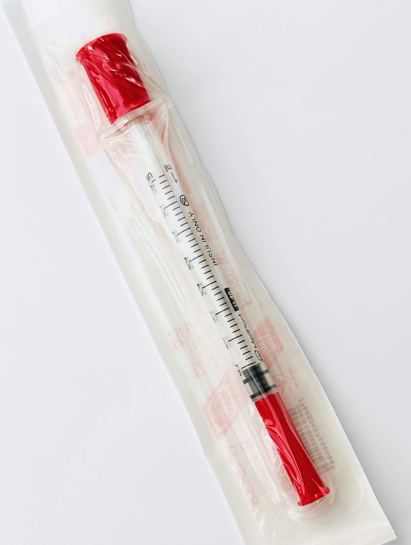 Шприц 1мл інсуліновий U-40 з інтегр. голкою 29G, MedPlast (100 шт/уп ...